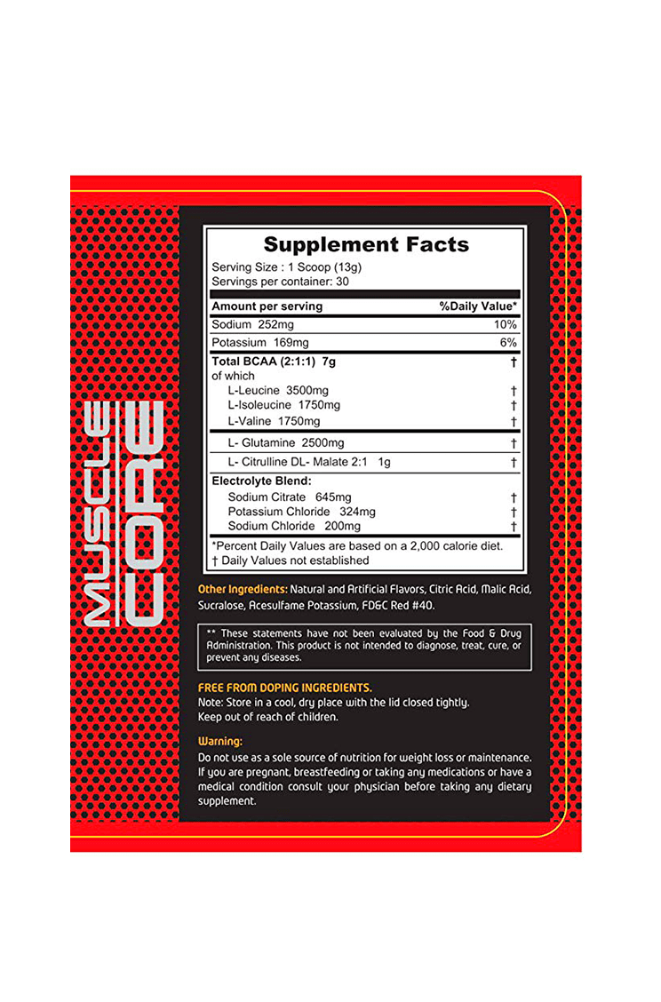 Bcaa muscle core | NBS Supplements