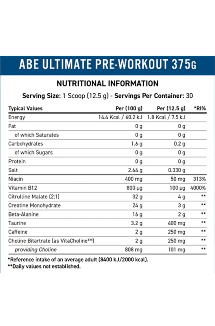 ABE Preworkout | Premium Supplements & Vitamins for Better Health