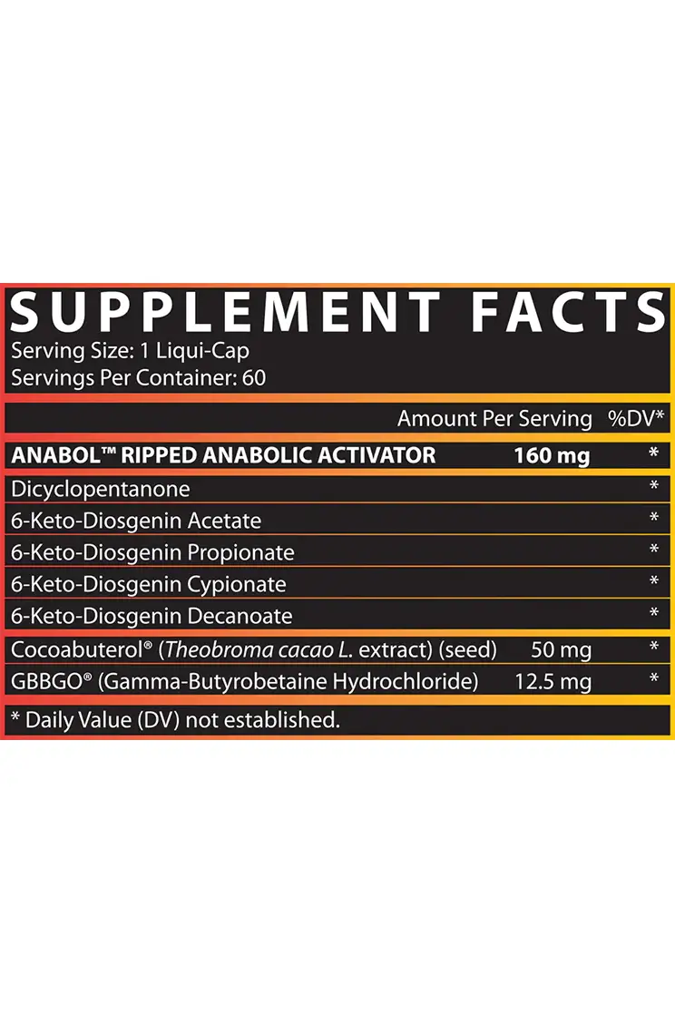 Anabol Ripped Nutrex | Premium Supplements & Vitamins for Better Health