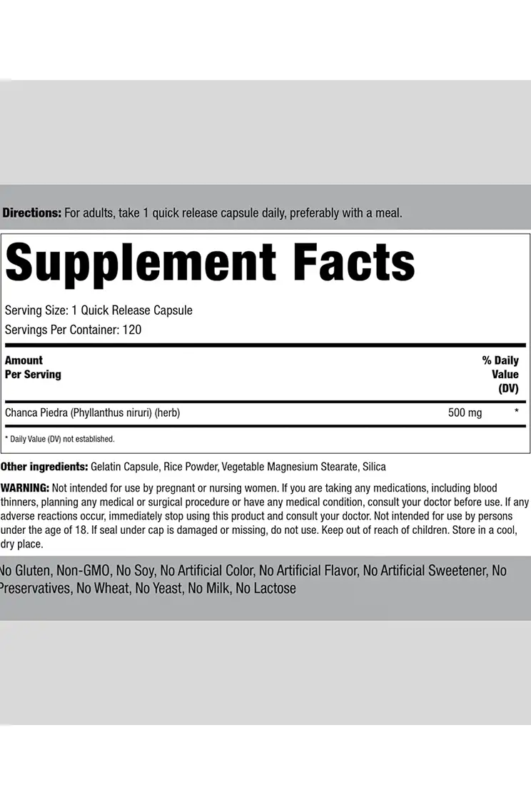 Chanca Piedra | Premium Supplements & Vitamins for Better Health