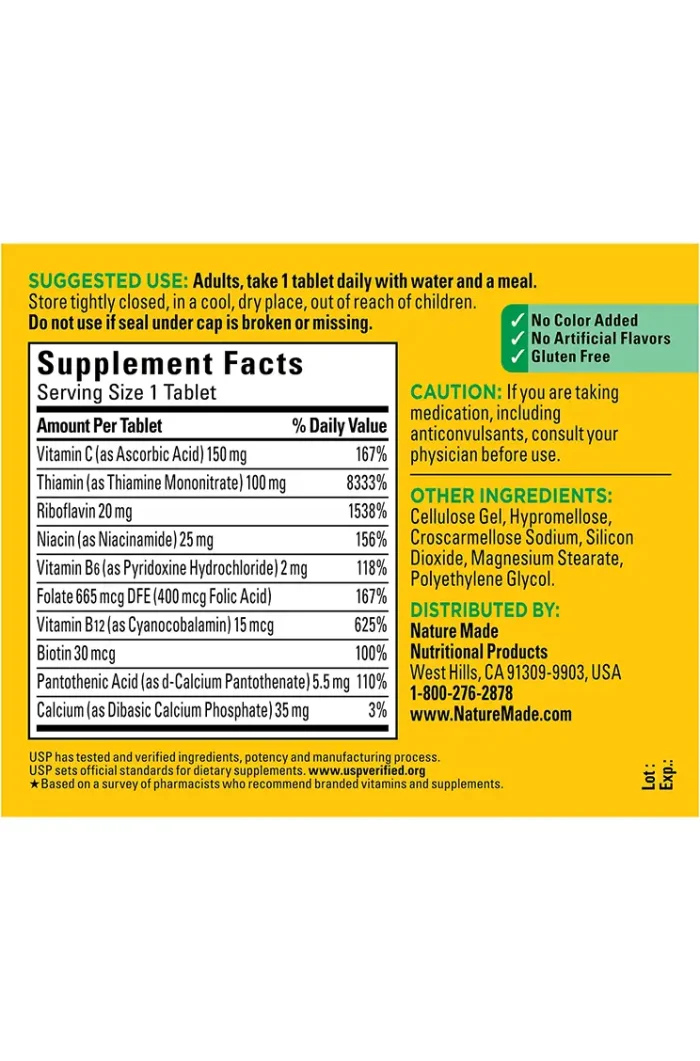 Super B Complex Nature Made | NBS Supplements