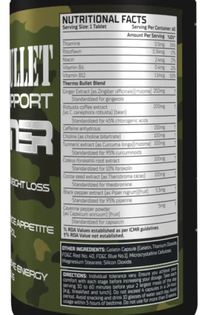 Thermo Bullet Fat Burner War Zone | NBS Supplements