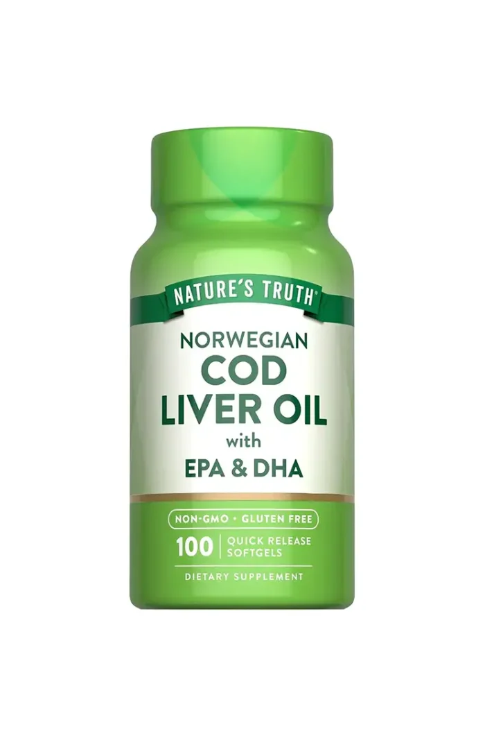 Norwegian Cod Liver oil With EPA,DHA Nature's Truth | NBS Supplements