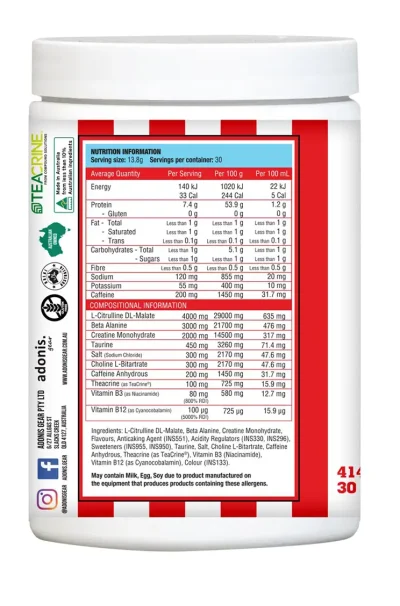 Big Energy Adonis | NBS Supplements