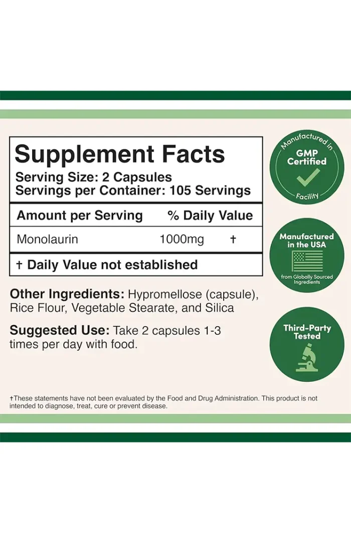 Monolaurin Double wood | NBS Supplements